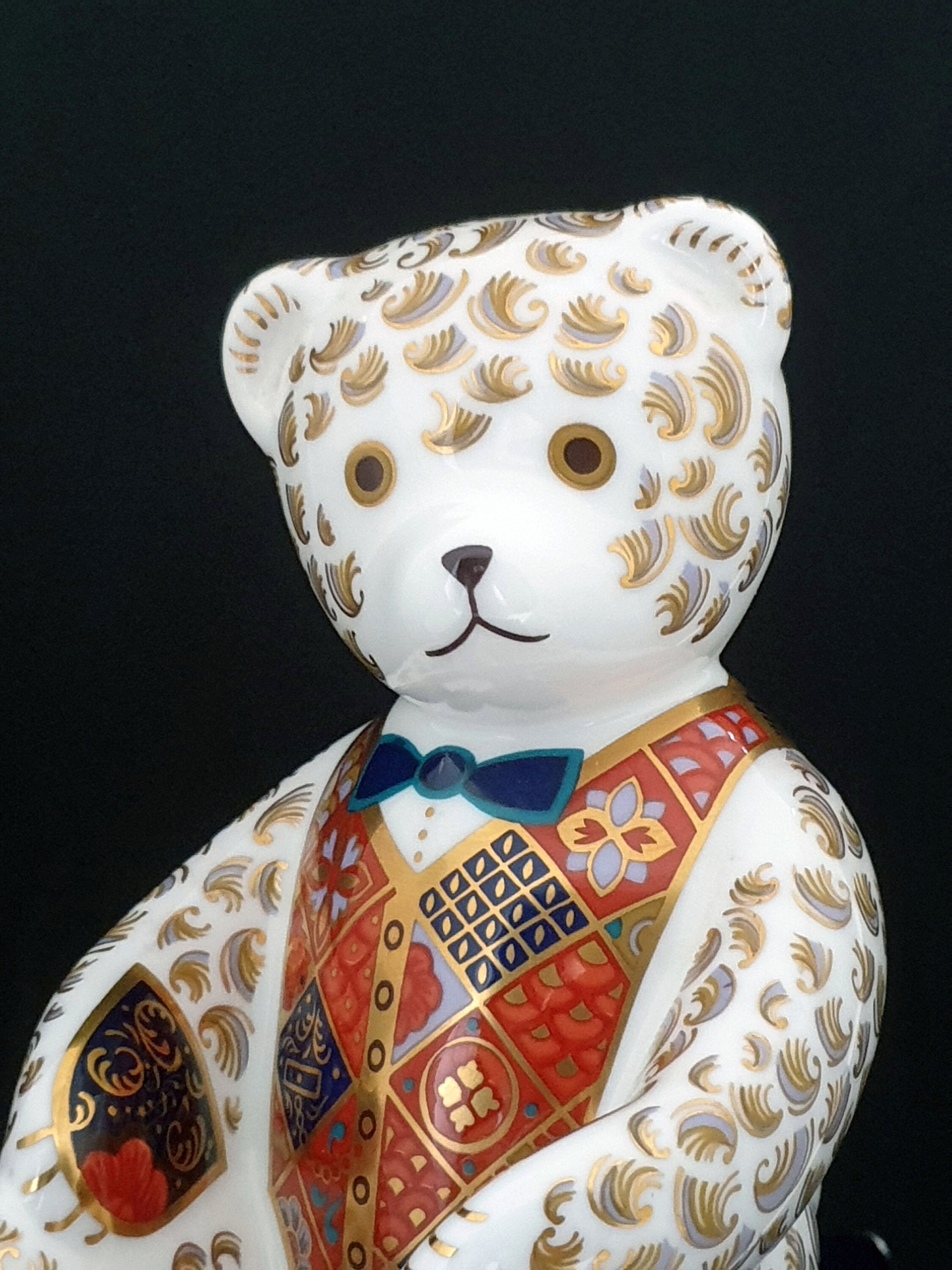 Royal Crown Derby TEDDY BEAR Paperweight - Etsy