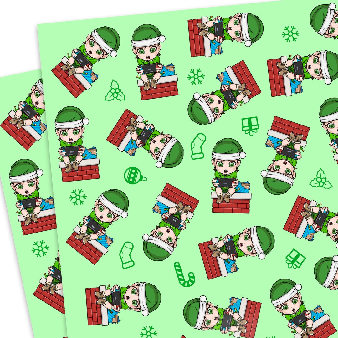 Gamer Boy Christmas Wrapping Paper Gaming Gift Wrap Present - Etsy