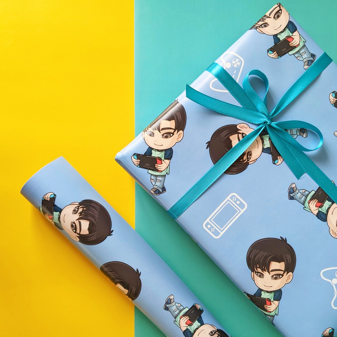 Gaming Wrapping Paper Gamer Boy Gift Wrap Birthday Present - Etsy