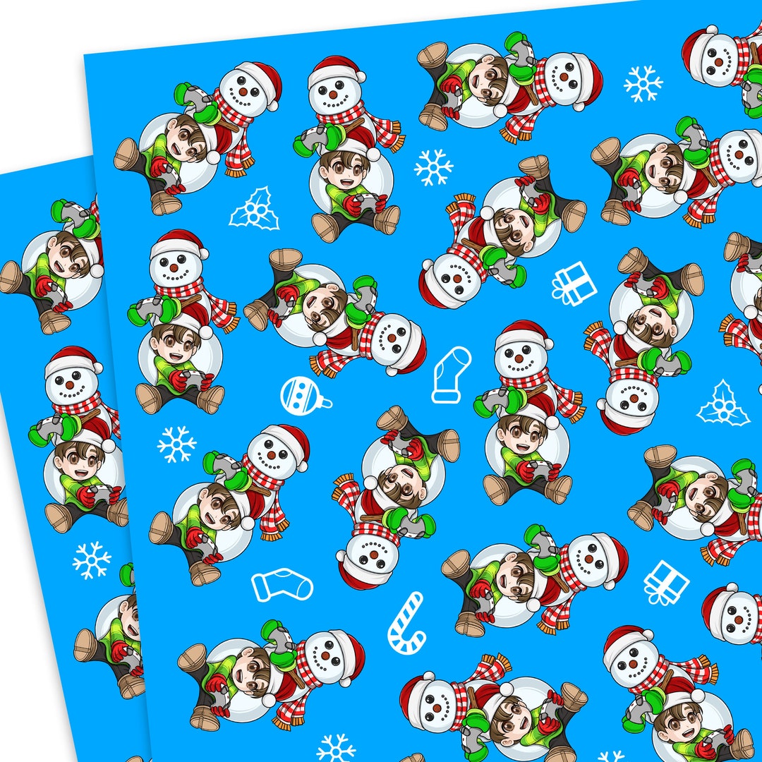 Gamer Boy Christmas Wrapping Paper, Gaming Gift Wrap, Present ...