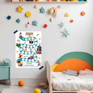Pirate Adventure Reward Chart for Kids - Printable Treasure Map ...