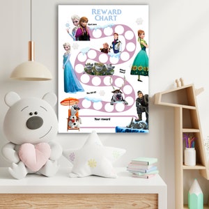 FROZEN Reward Chart Printable Elsa Behavior Chart Daily - Etsy Australia