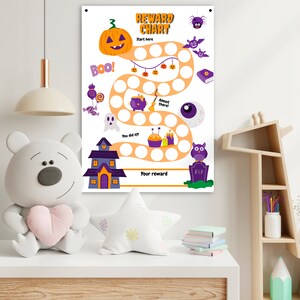 HALLOWEEN Reward Chart | Printable Halloween Behavior Chart | Daily ...