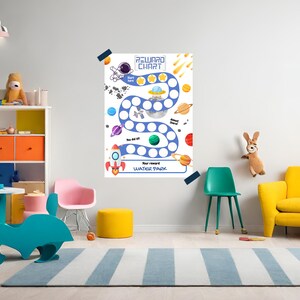 Space Reward Chart for Kids, Printable Galaxy Behavior Tracker ...