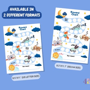 Good Night Sleep Reward Chart for Kids, Printable Nighttime Stars ...