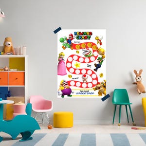 SUPER MARIO Reward Chart | Printable Mario Behavior Chart | Daily Chore ...