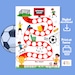 SOCCER Reward Chart for Kids, Football Goal Tracker, Printable Behavior ...