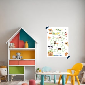 Puppy-themed Reward Chart for Kids - Fun Dog Behavior Tracker ...