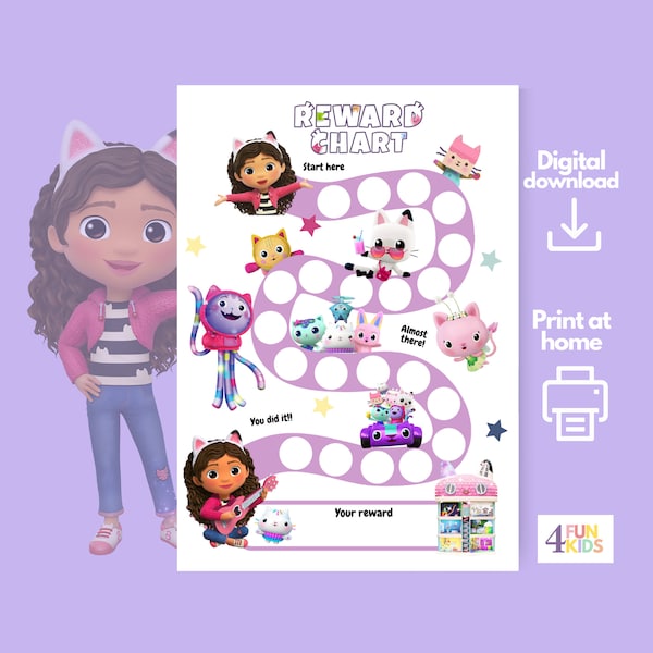 Printable Gabby's Dollhouse Games - Etsy