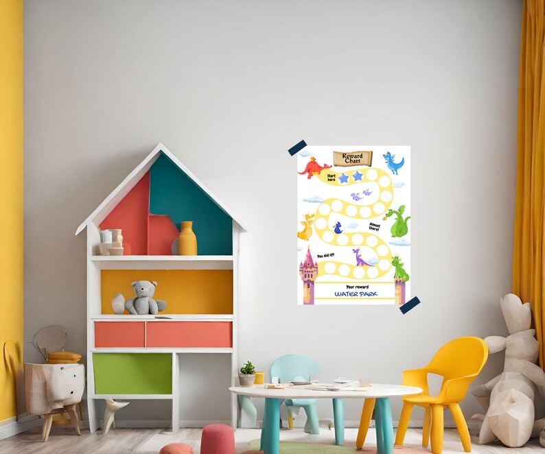 Castle & Dragons Reward Chart for Kids - Printable Medieval Quest ...