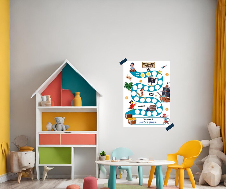 Pirate Adventure Reward Chart for Kids - Printable Treasure Map ...