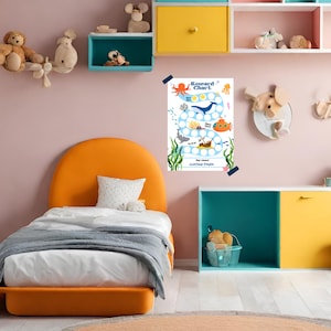 Ocean Adventure Reward Chart for Kids - Underwater Sea Life Behavior ...