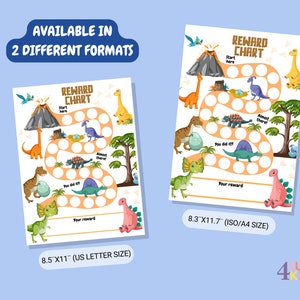 DINOSAUR Reward Chart | Boy Reward | Chore Chart Printable DINOSAUR ...