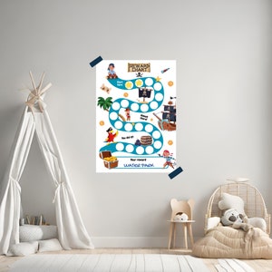 Pirate Adventure Reward Chart for Kids - Printable Treasure Map ...