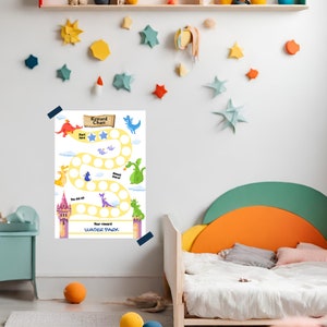 Castle & Dragons Reward Chart for Kids - Printable Medieval Quest ...