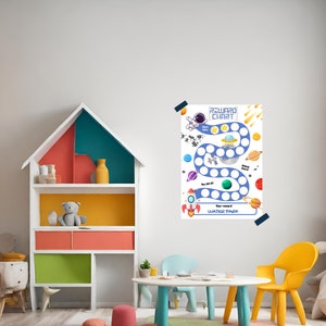 Space Reward Chart for Kids, Printable Galaxy Behavior Tracker ...