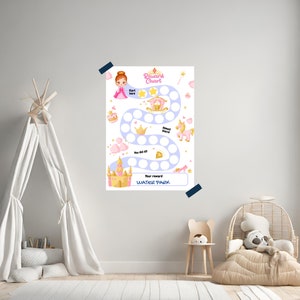 Princess Reward Chart – Pink Castle Behavior Tracker (digital Download ...