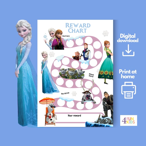 Frozen Chore Chart - Etsy