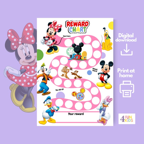 Minnie Mouse Behavior Chart - Etsy