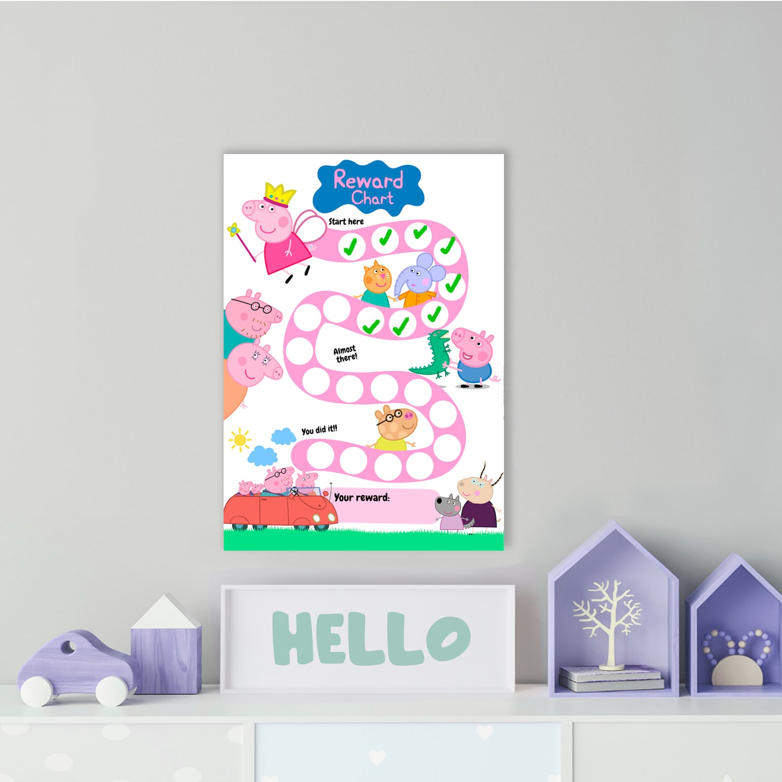 PEPPA PIG Reward Chart | Printable Peppa Pig Behavior Chart | Daily ...