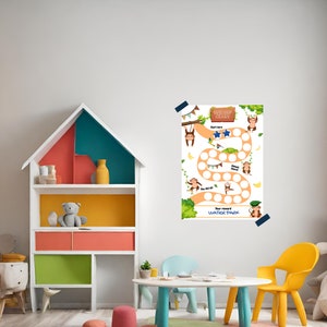 MONKEY Reward Chart | Boy Reward | Chore Chart Printable ANIMAL ...