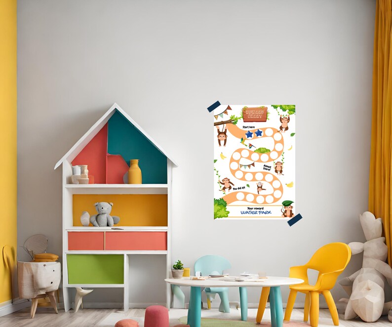 MONKEY Reward Chart | Boy Reward | Chore Chart Printable ANIMAL ...
