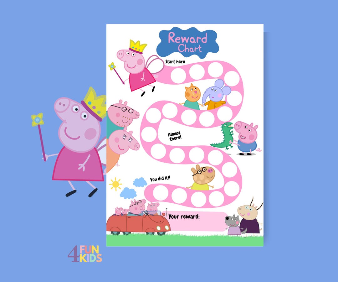 PEPPA PIG Reward Chart | Printable Peppa Pig Behavior Chart | Daily ...