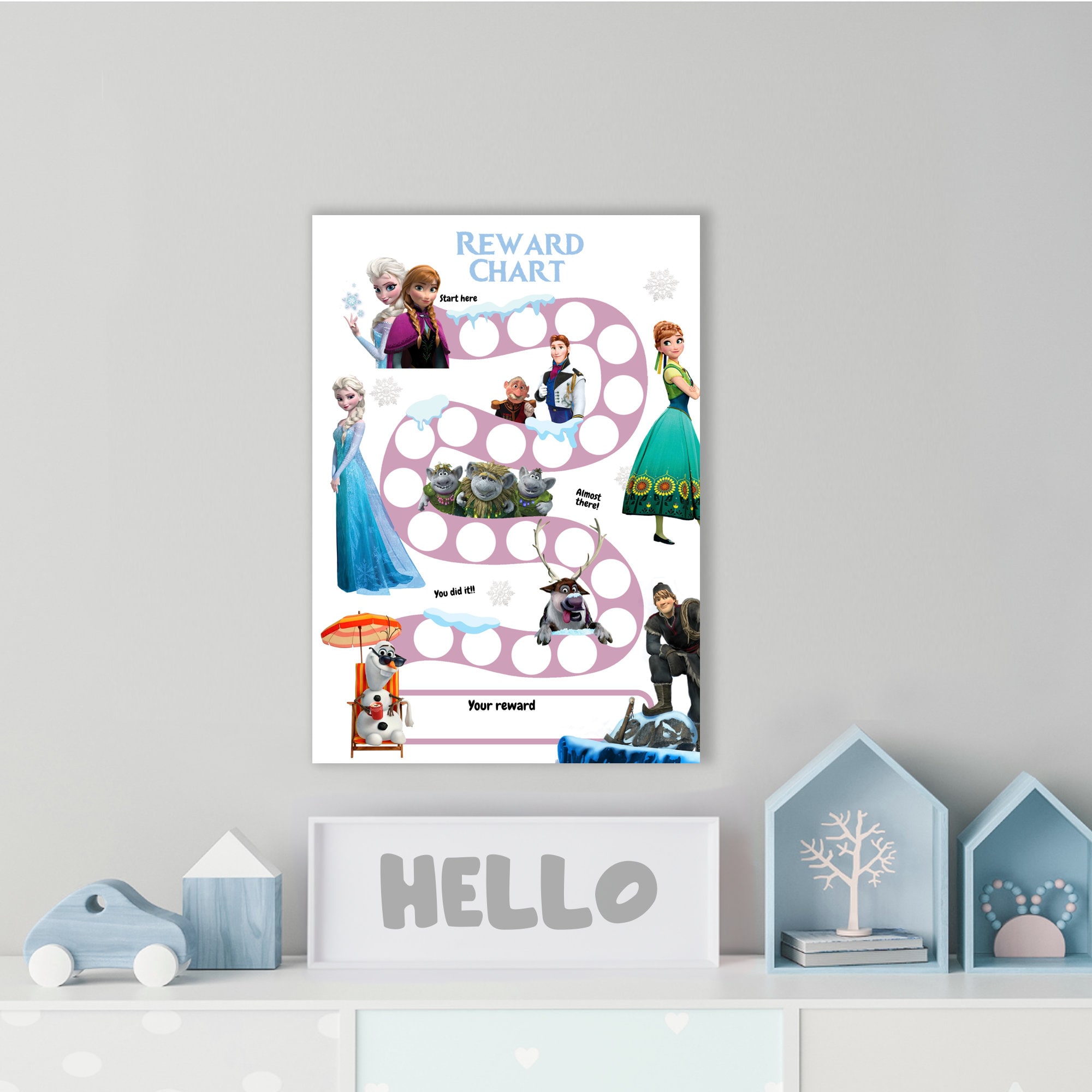 FROZEN Reward Chart | Printable Elsa Behavior Chart | Daily Chore Chart ...