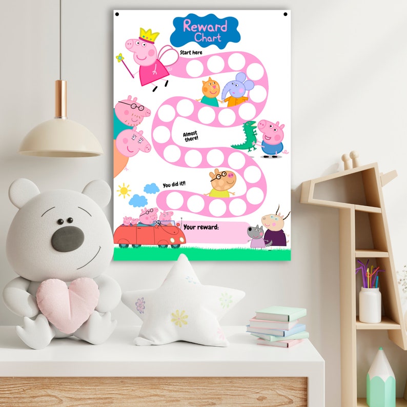 PEPPA PIG Reward Chart | Printable Peppa Pig Behavior Chart | Daily ...