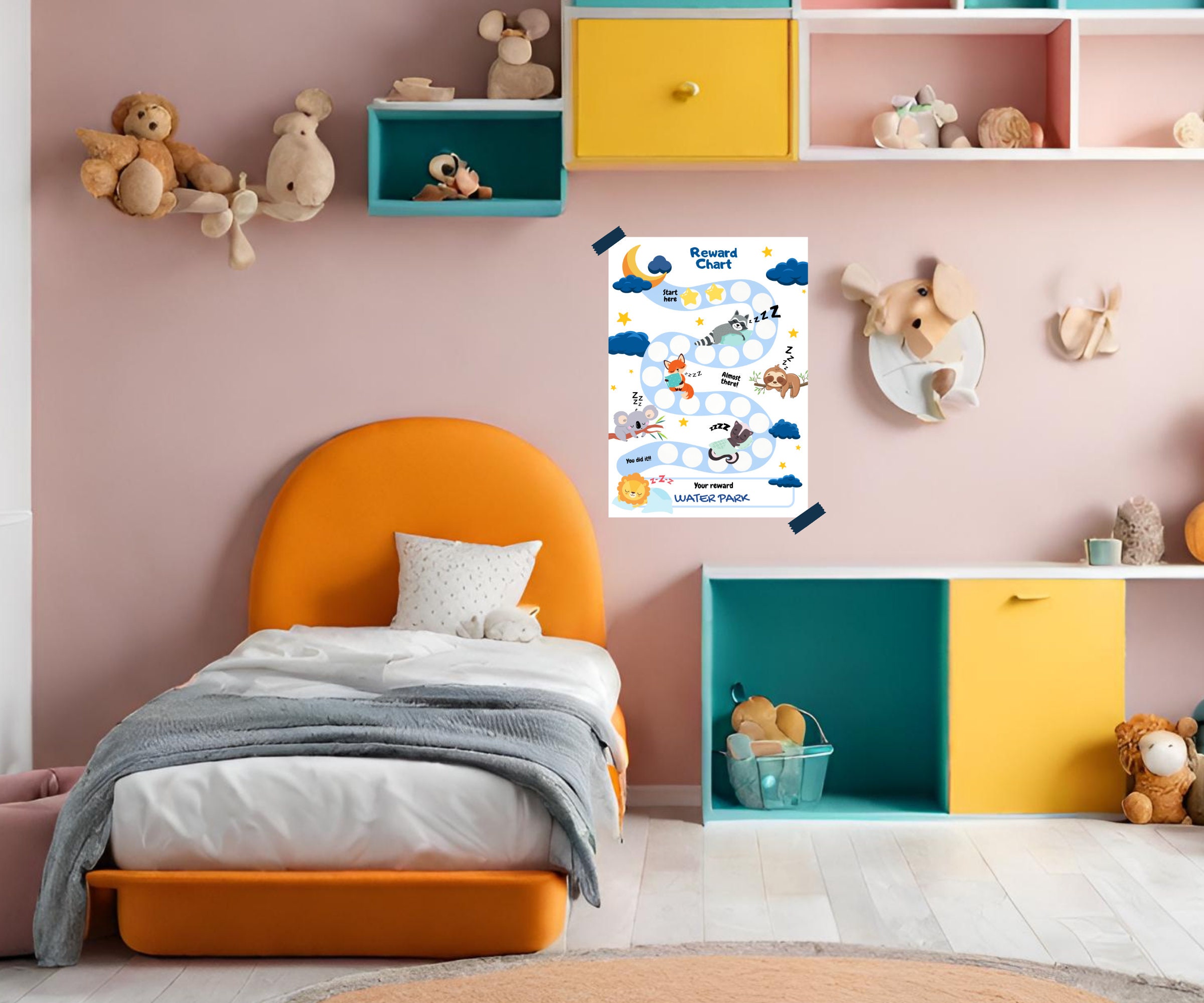 Good Night Sleep Reward Chart for Kids, Printable Nighttime Stars ...