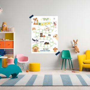 Puppy-themed Reward Chart for Kids - Fun Dog Behavior Tracker ...