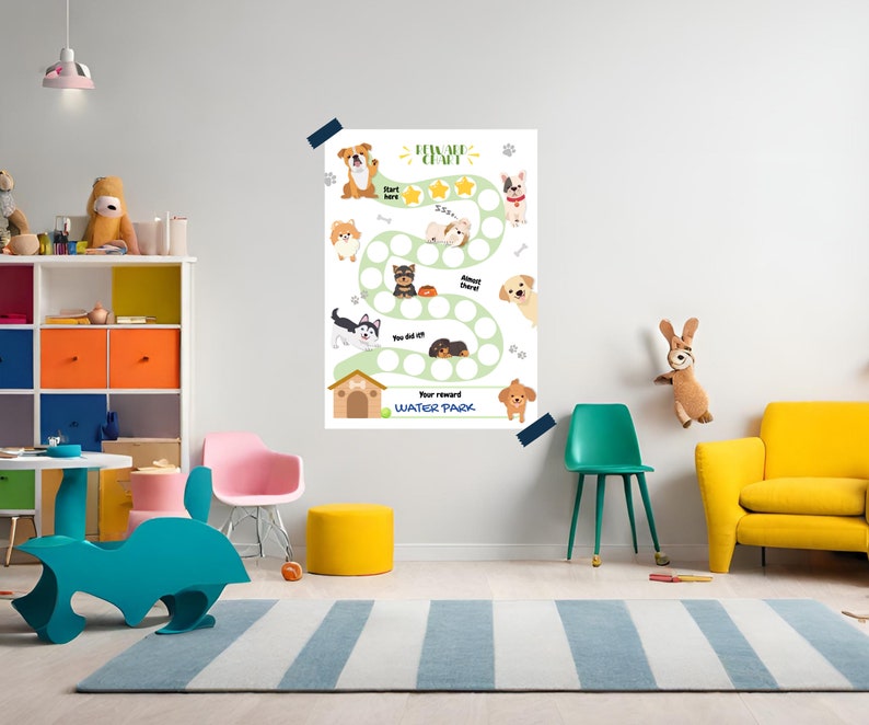 Puppy Reward Chart for Kids – Dog Behavior Tracker (digital Download ...