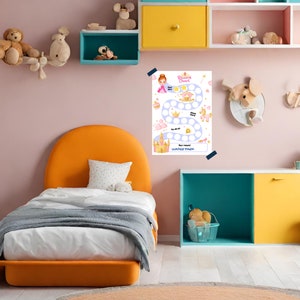 Princess-themed Reward Chart for Kids - Printable Pink Castle & Fairy ...