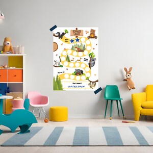 FOREST ANIMALS Reward Chart, Kids Behavior Tracker, Printable Woodland ...