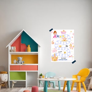 Princess-themed Reward Chart for Kids - Printable Pink Castle & Fairy ...