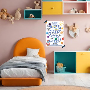 Space Reward Chart for Kids, Printable Galaxy Behavior Tracker ...