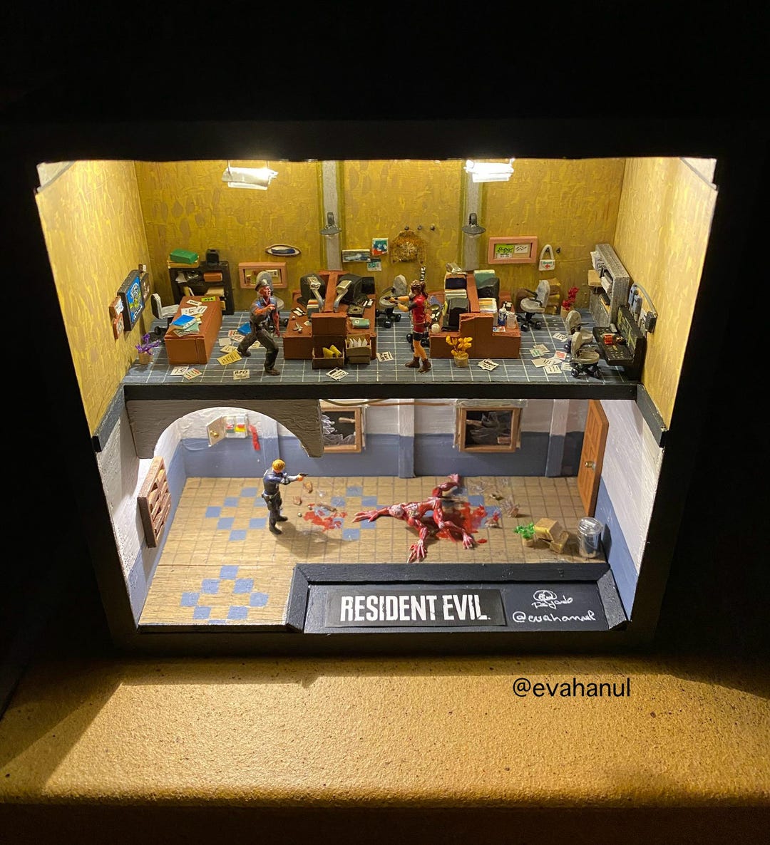 Diorama Resident Evil 2 (scenes From the 1998 Video Game) - Etsy