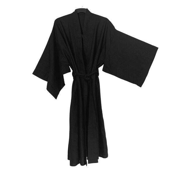 Black Kimono - Etsy