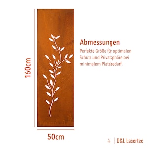 Noble Rust Garden Privacy Screen, Wall, Rust, Privacy Screen Metal ...