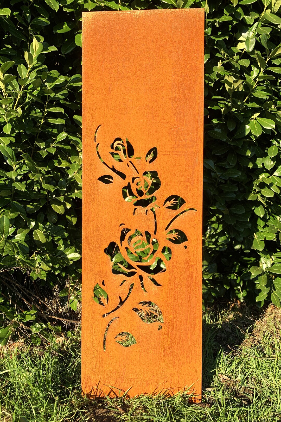Patina Garden Privacy Screen Wall Rust Privacy Screen Metal 160 X 50cm ...