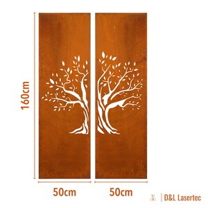 Noble Rust Garden Privacy Screen, Wall, Rust, Privacy Screen Metal ...