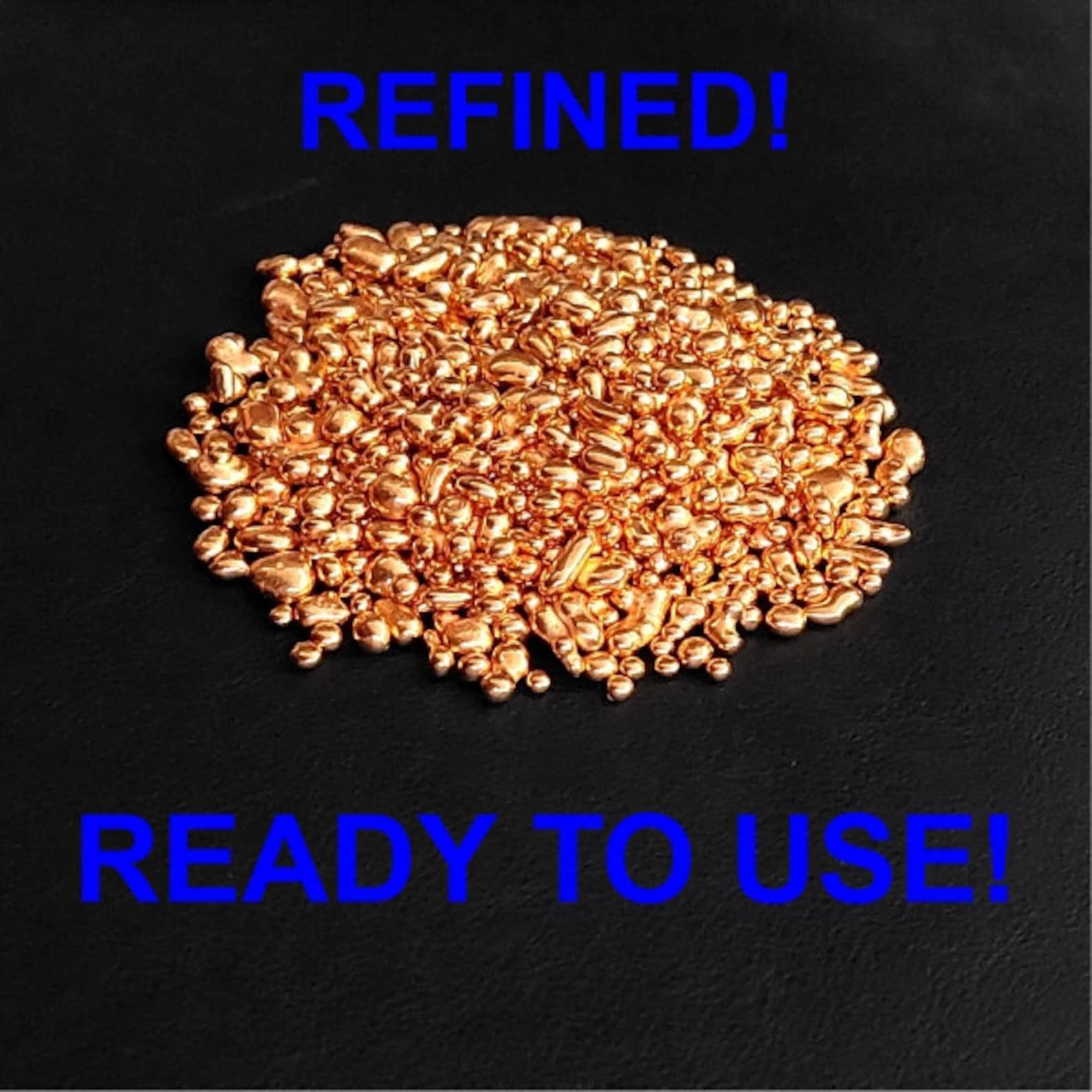 24K Solid Gold Filled Bullion Granules Recovery Scrap 1 Troy Ounce 31. ...