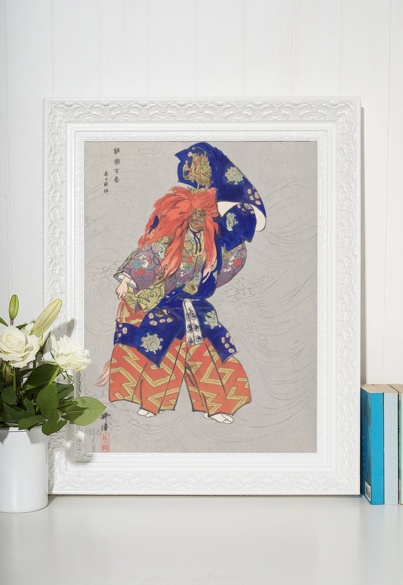 Dragon God Kasuga Japanese Art Print by Kogyo Tsukioka - Etsy