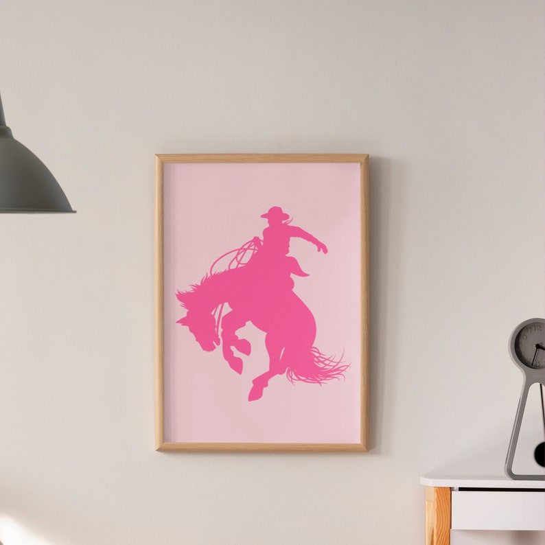 Pink Western Art Print Set, Cowgirl Decor (digital Download) - Etsy