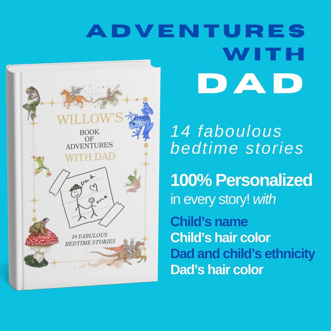CUSTOM CHILD PRESENT: Adventures With Dad. Personalized Gift for Baby ...