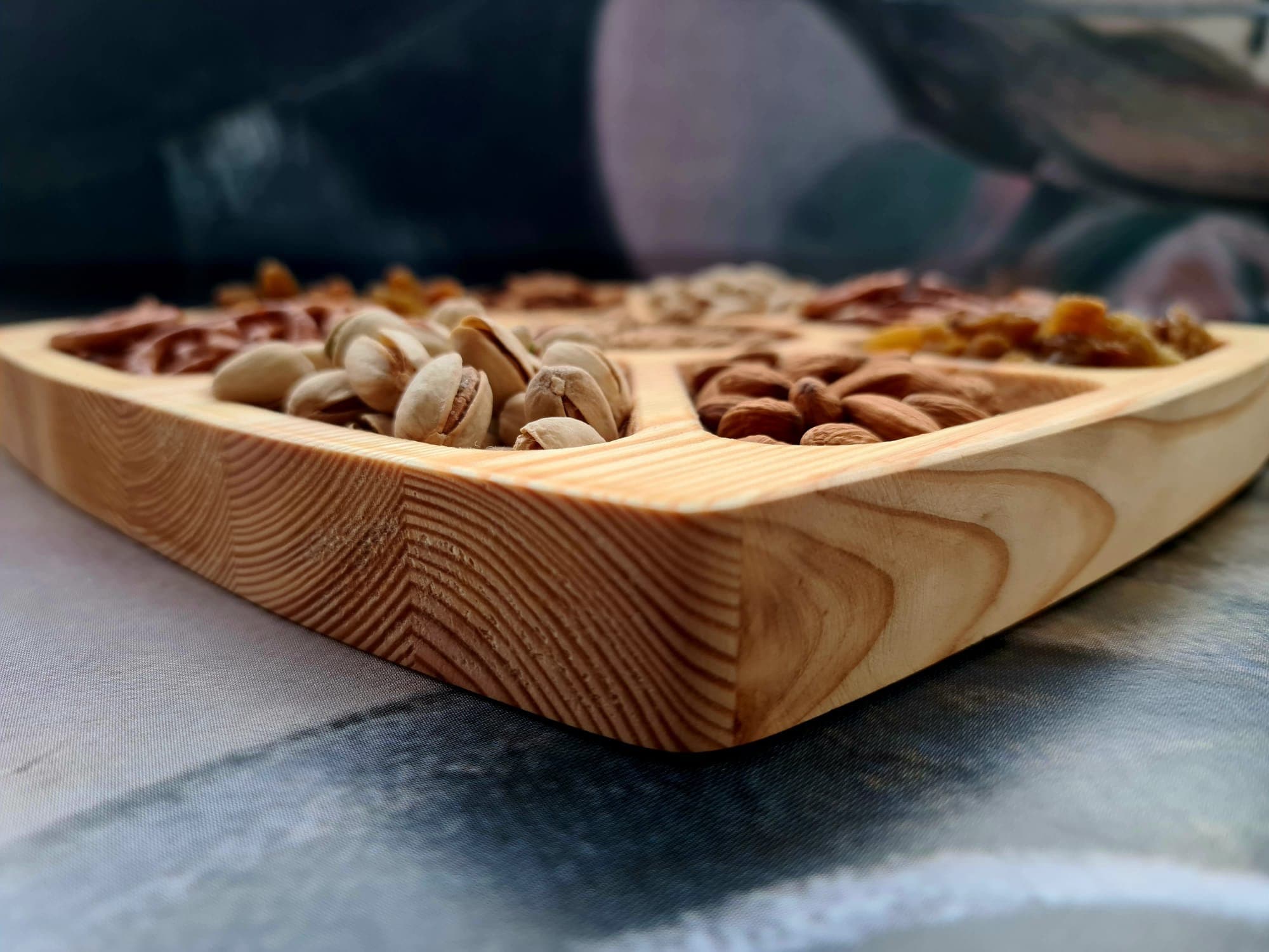 Wooden Snack Plate. Wooden Serving Plate Square - Etsy