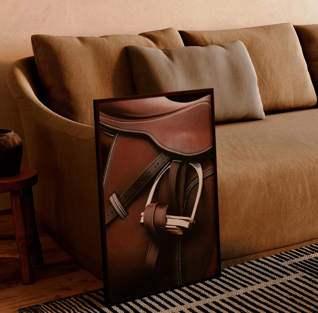 Original English Equestrian Saddle Print Digital Download - Etsy