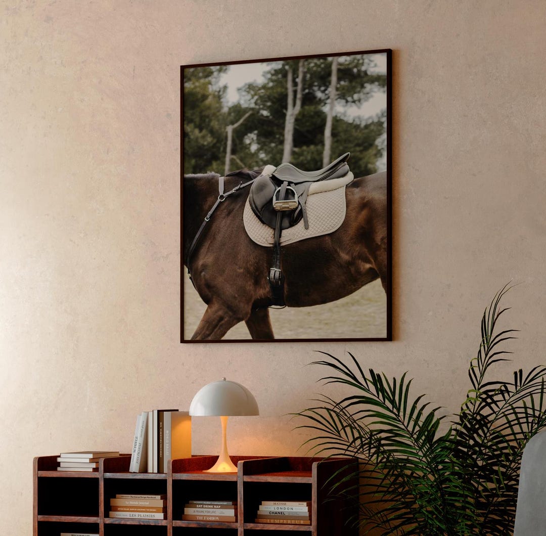 Original English Equestrian Dapple Bay Print Digital Download - Etsy