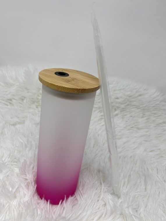 New Arrival 19.21 Oz FROSTED Ombre Color Pink Sublimation - Etsy