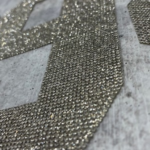 Large Rhinestone Number Patches, Choose Your Number, 0 - 9 Large Bling ...